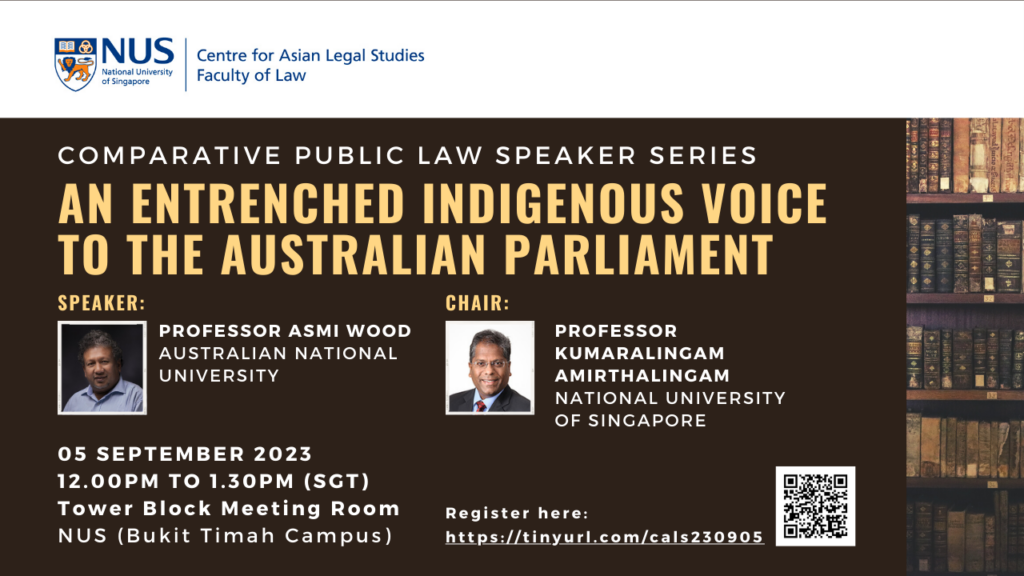 [CALS] Comparative Public Law Speaker Series: An Entrenched Indigenous ...