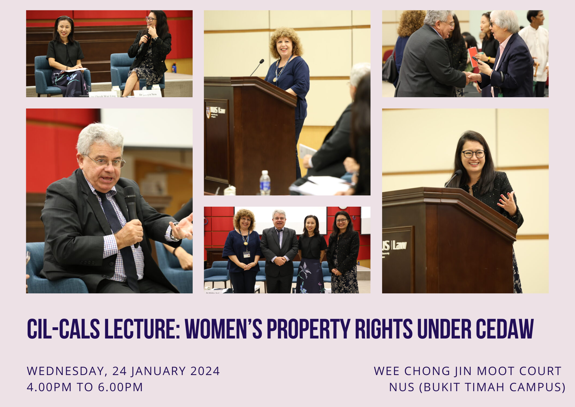 [CALS-CIL] Women’s Property Rights Under CEDAW, a Public Lecture by ...