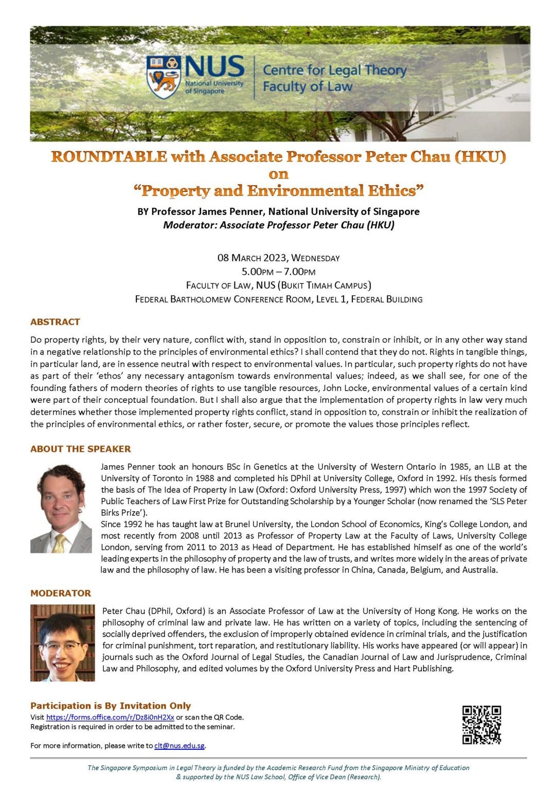 CLT Roundtable "Property and Environmental Ethics" by Professor James ...