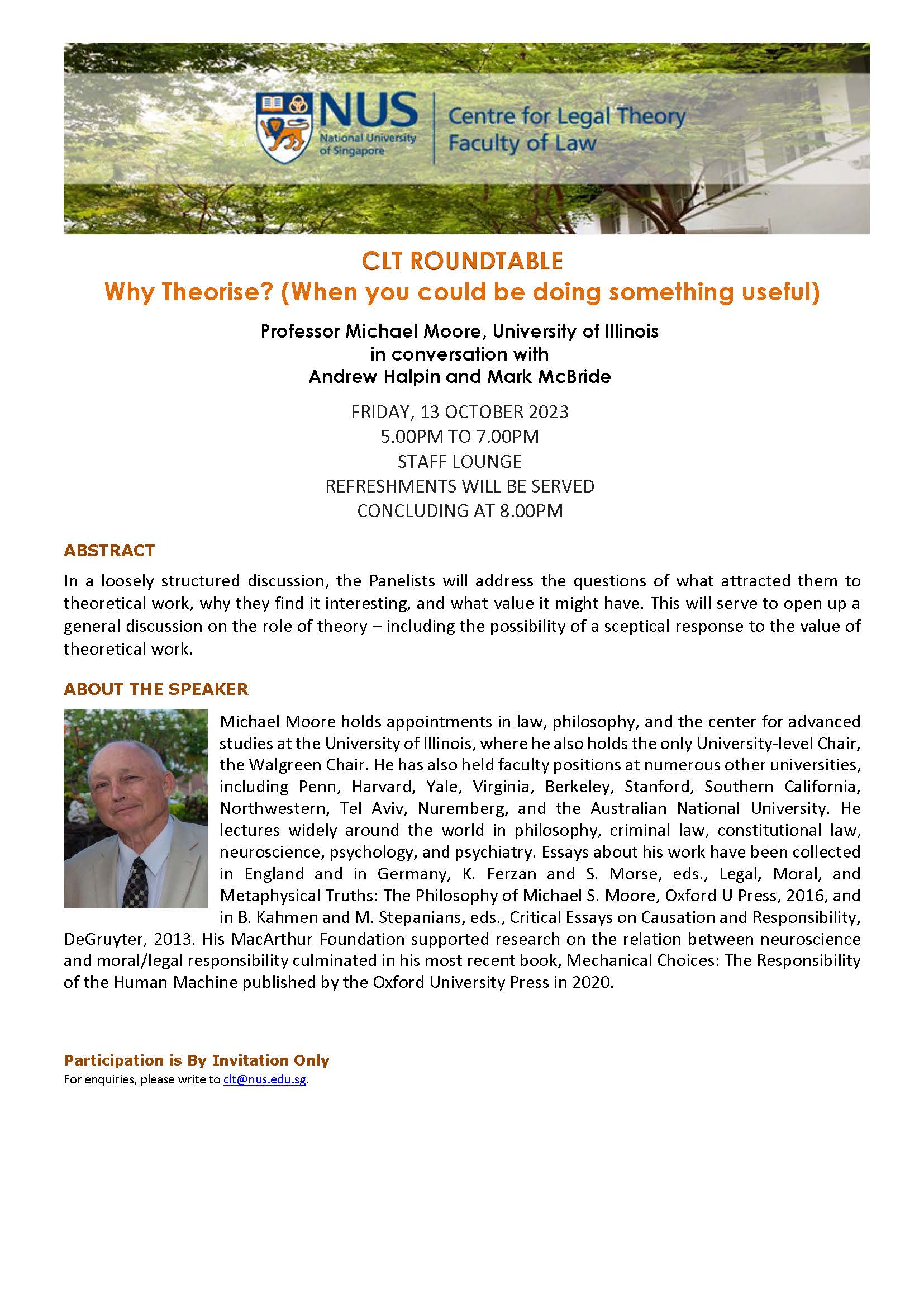 CLT Roundtable: "Why Theorise? (When you could be doing something ...