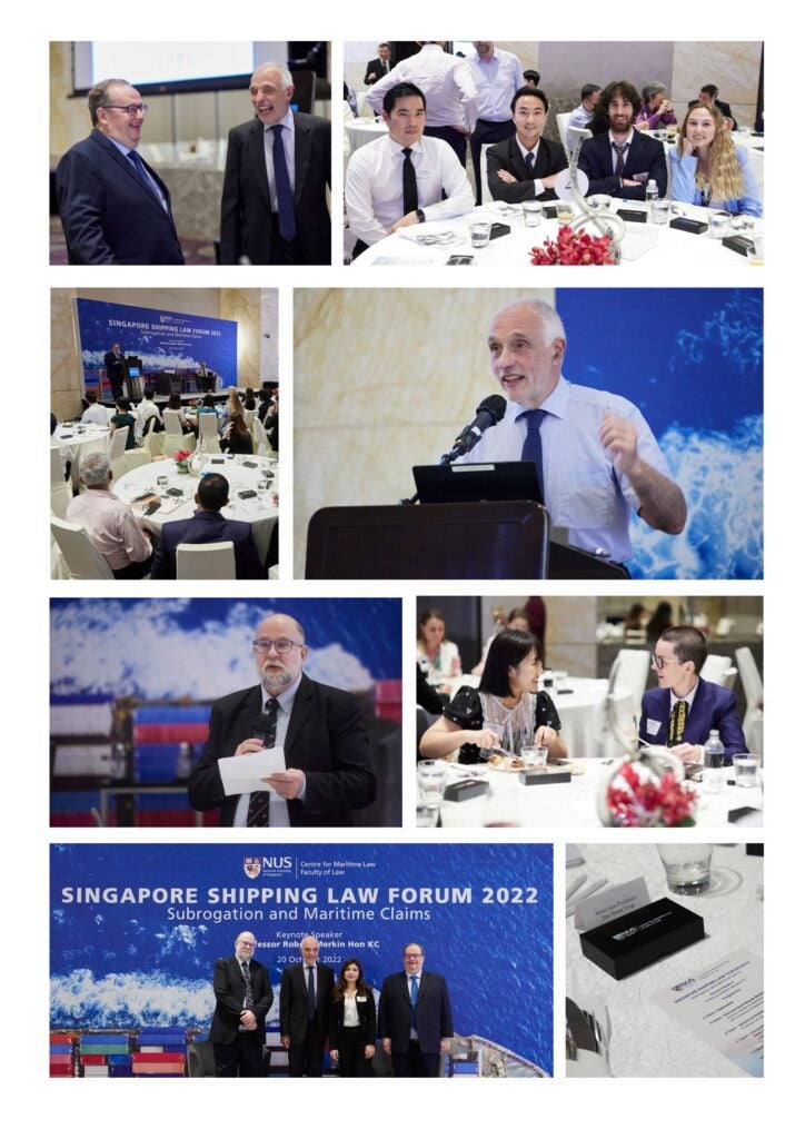 Singapore Shipping Law Forum 2022: Subrogation and Maritime Claims by ...