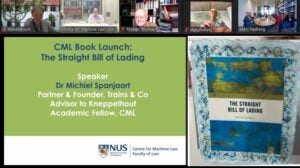 CML Book Launch: The Straight Bill of Lading by Dr Michiel Spanjaart ...