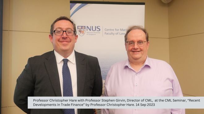 CML Seminar Series: Recent Developments in Trade Finance by Professor ...