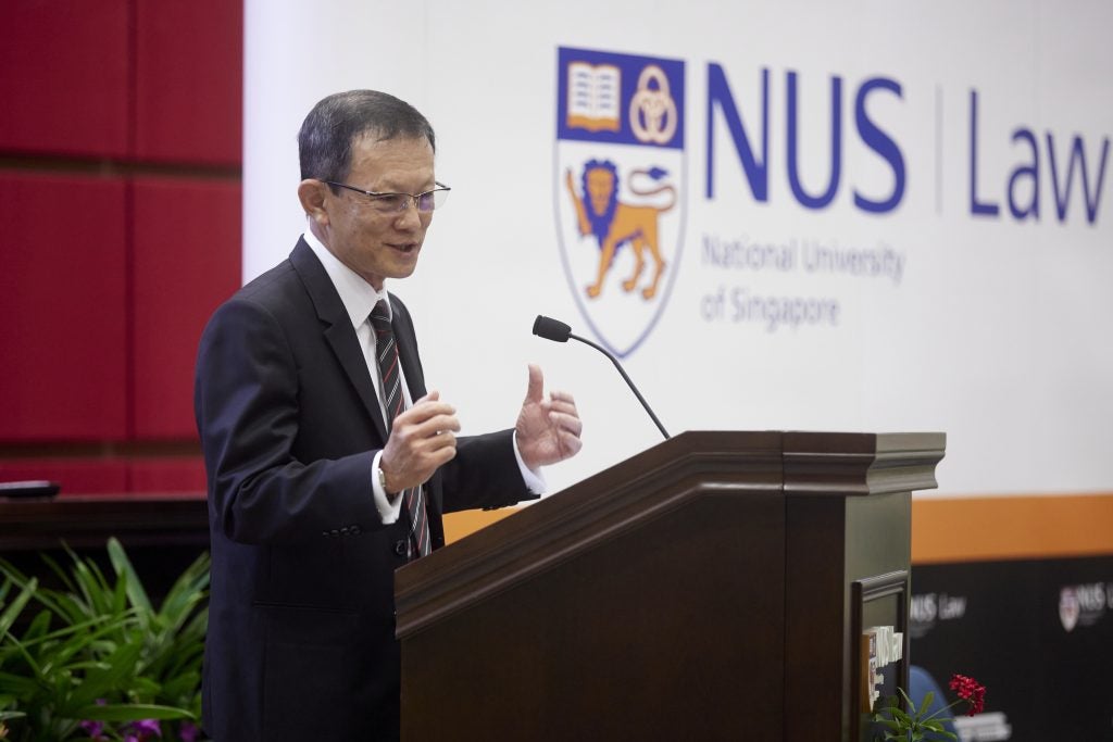 Professor Hans Tjio delivers C J Koh Professorial Lecture - NUS Law