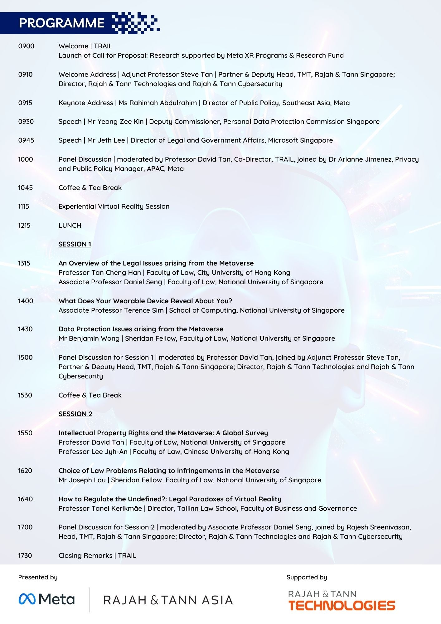 [HYBRID] Understanding the Metaverse: Law, Policy and Practice - NUS Law
