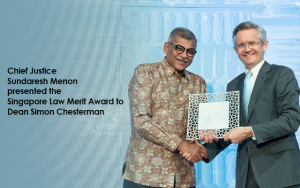 Chief Justice Sundaresh Menon presented the Singapore Law Merit Award ...