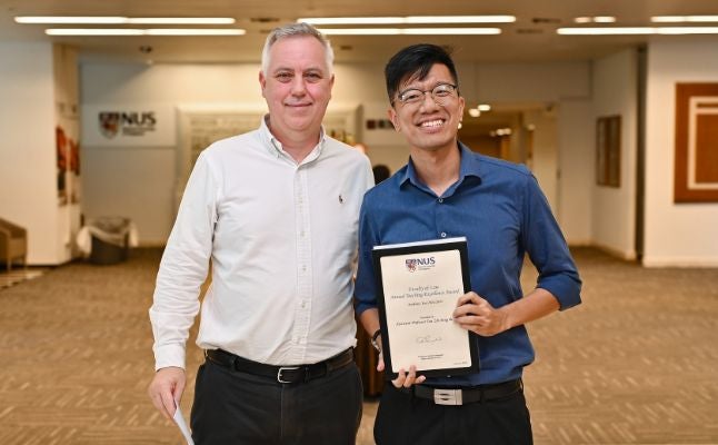 2022 Faculty Annual Teaching Excellence Awards - NUS Law