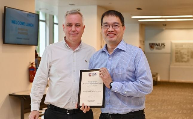 2022 Faculty Annual Teaching Excellence Awards - NUS Law
