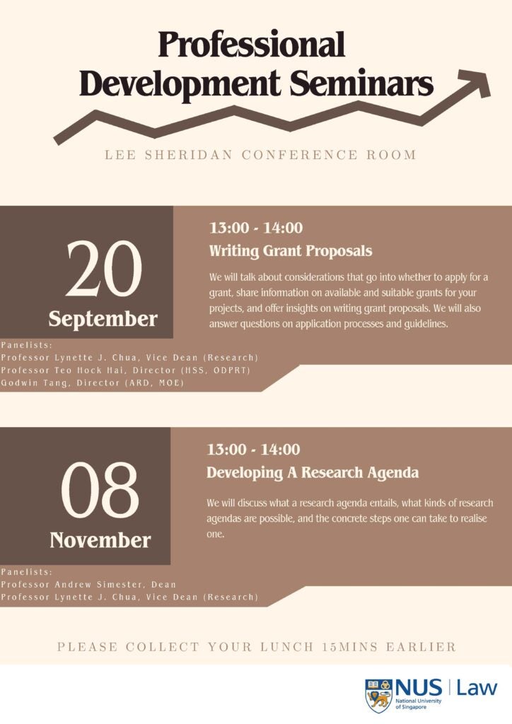 Professional Development Seminars - NUS Law