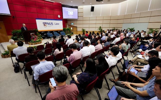Professor David Engel delivers Faculty Distinguished Lecture - NUS Law